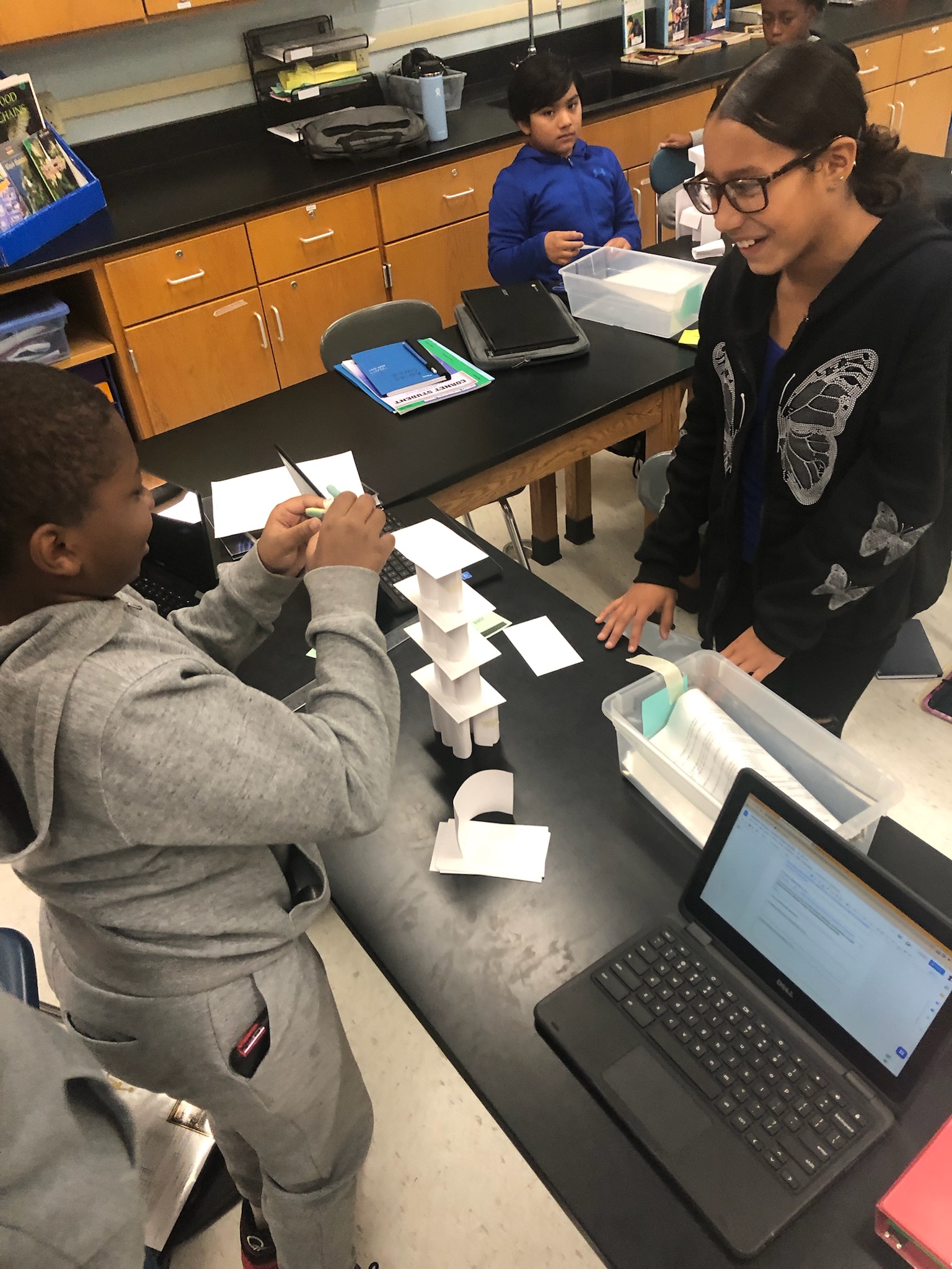 Sixth-graders take on the tower challenge - Pine Bush Central School ...