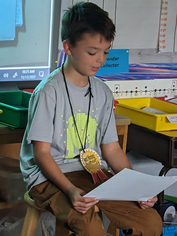 Our Budding Authors Debut Their Small Moments Narratives To A Very
