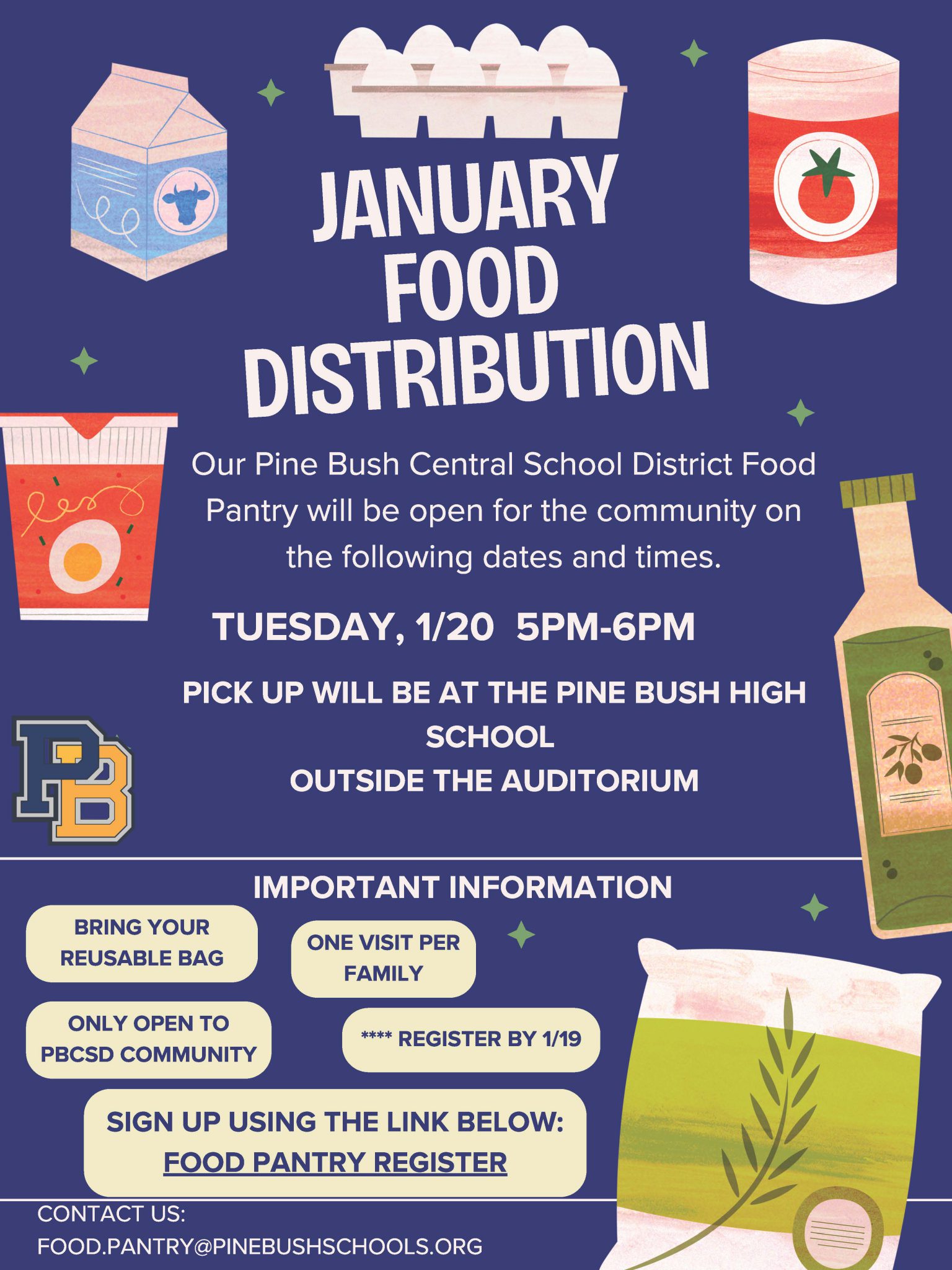 Pine Bush holding January food distribution Tuesday, Jan. 20, 5-6 p.m ...